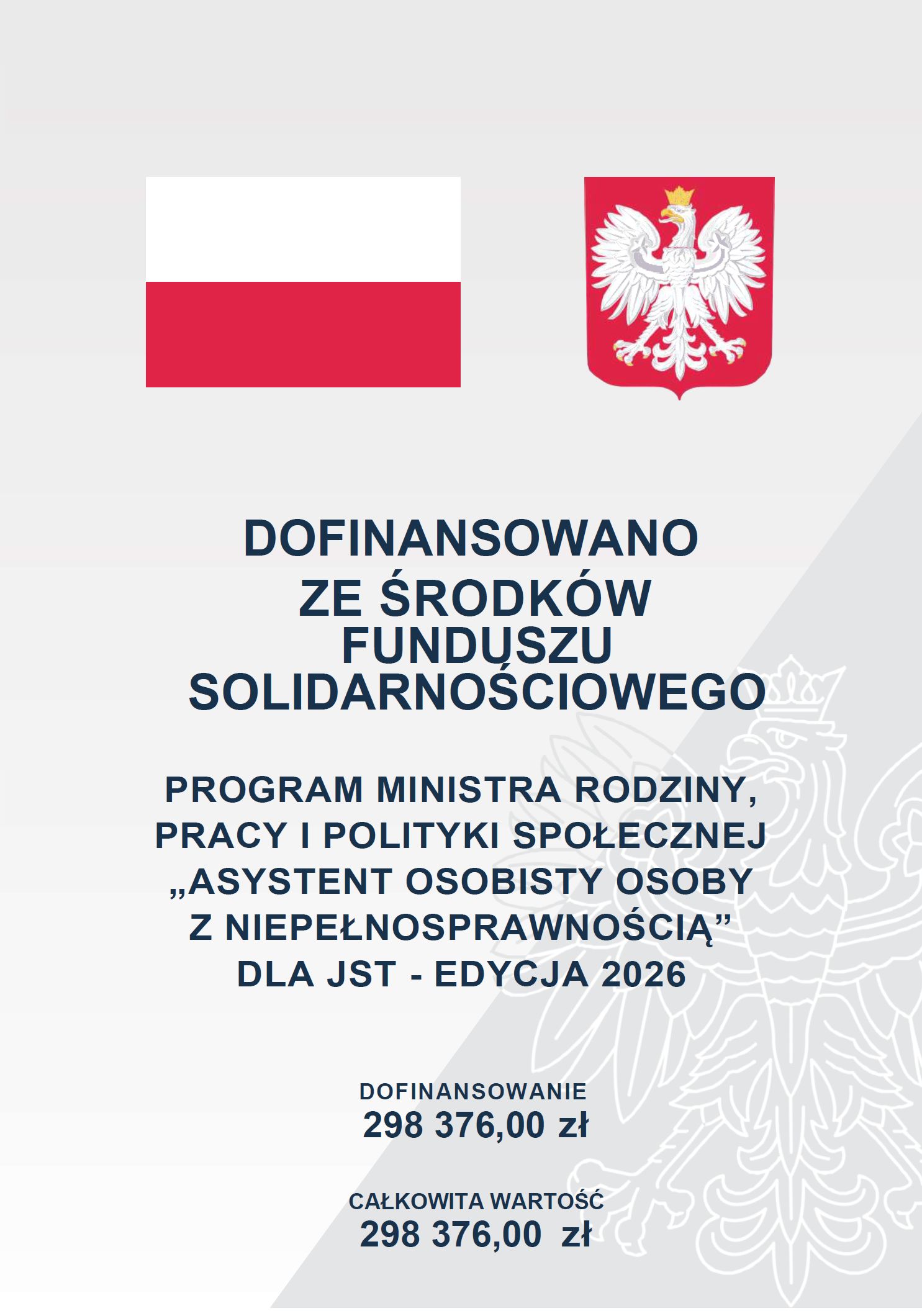 Asystent osobisty osoby niepełnosprawnej - edycja 2026 - Gmina Zaręby ...